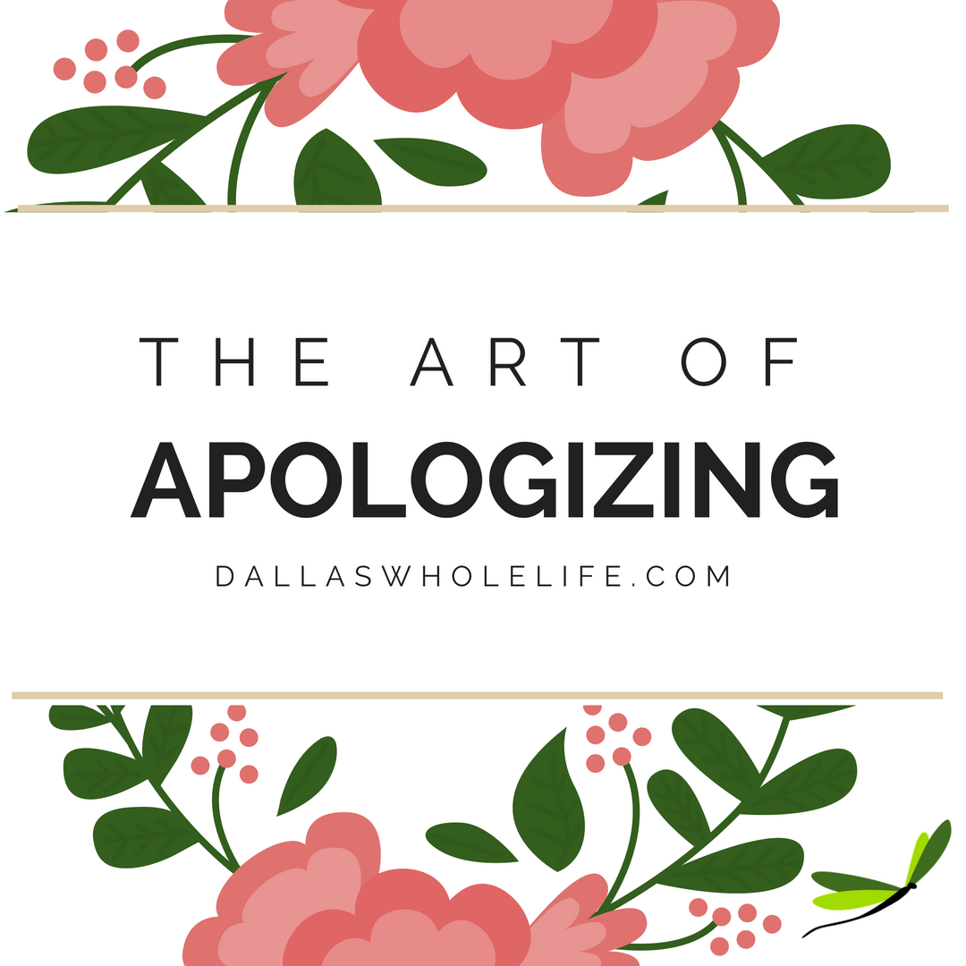 The Art of Apologizing